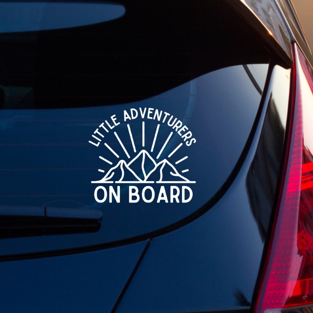 Little Adventurer on Board Decal Car Decal Baby Shower Gift - Etsy