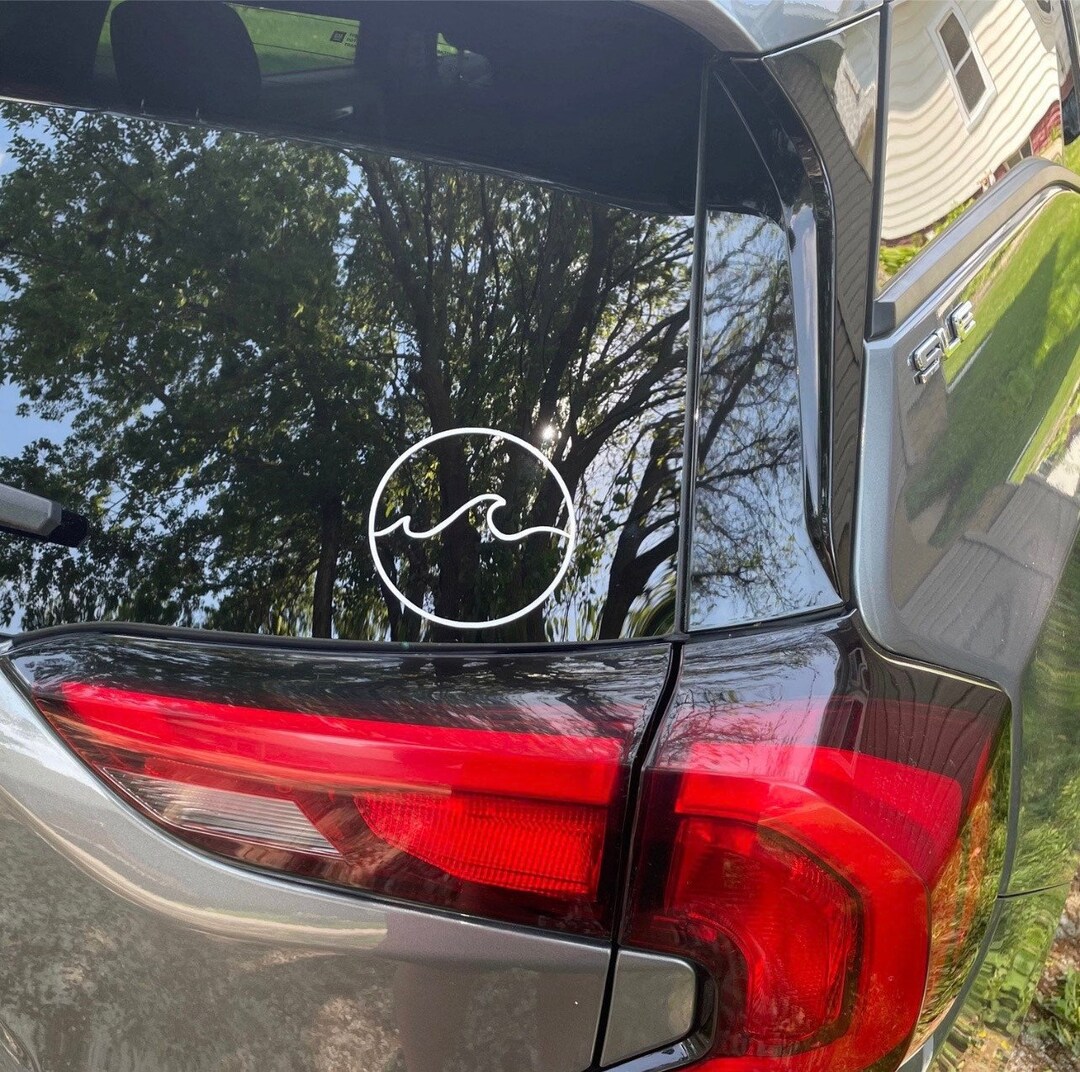 Wave Decal Car Decal Laptop Sticker Water Bottle Decal - Etsy