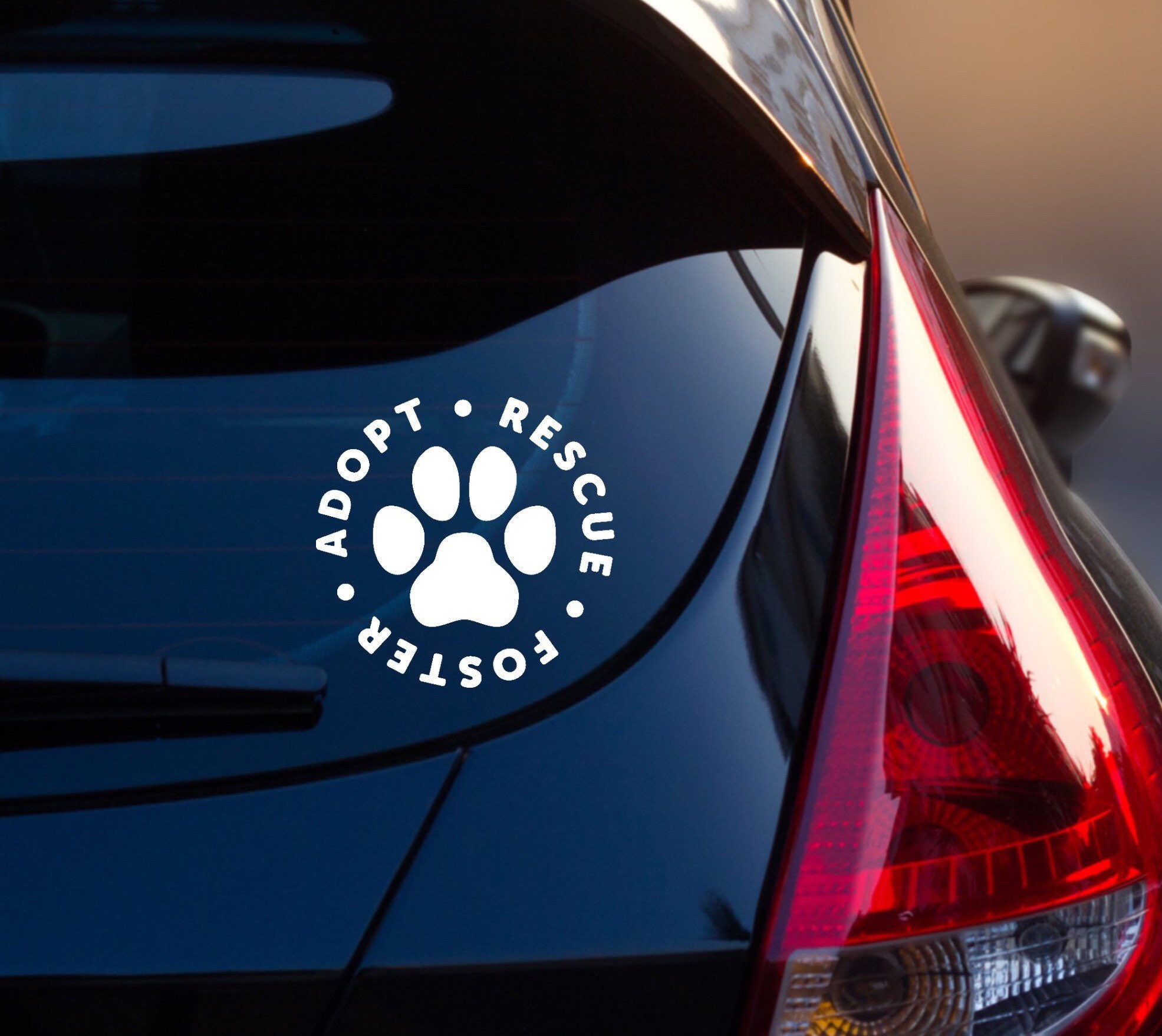 Adopt Rescue Foster Decal Car Decal Laptop Sticker Pet - Etsy