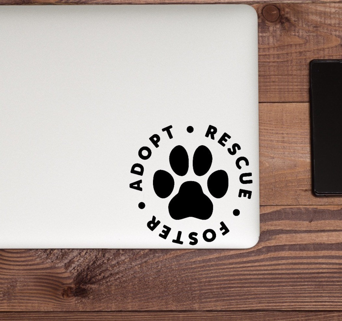 Adopt Rescue Foster Decal Car Decal Laptop Sticker Pet - Etsy