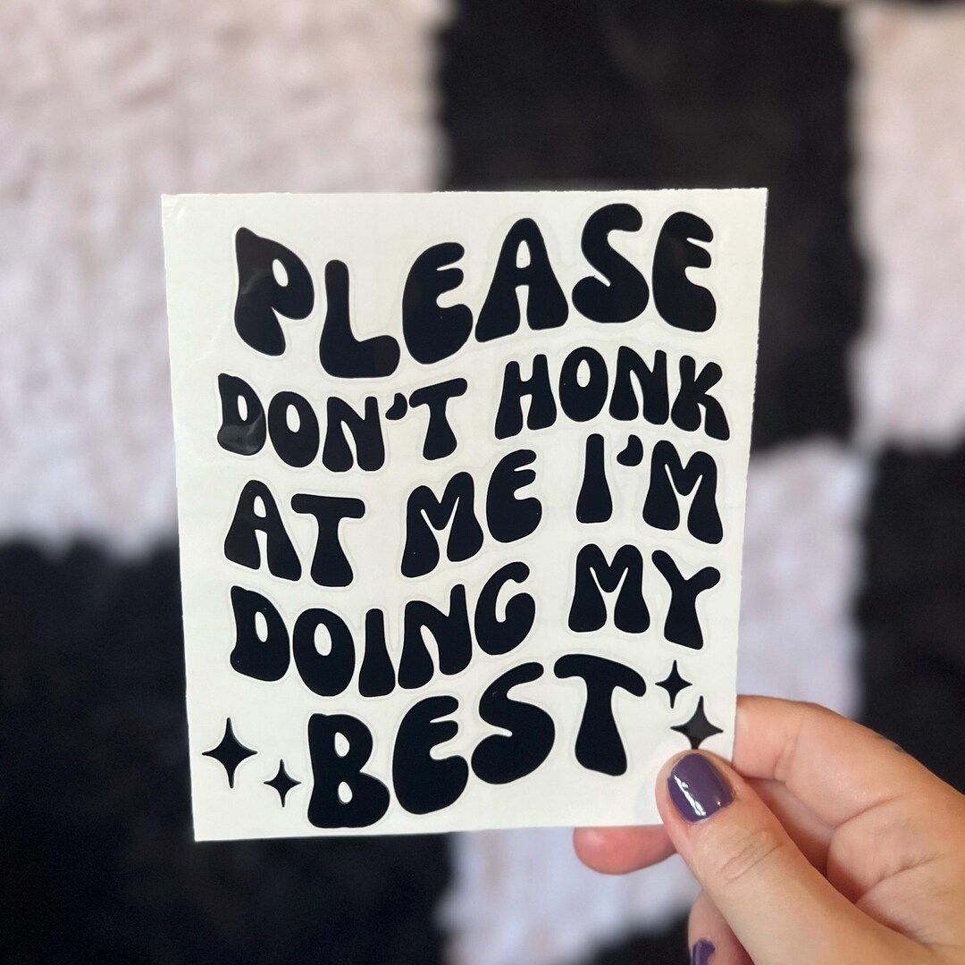 Doing My Best Decal, Car Decal, Bad Driver Sticker, Gift for New Driver ...