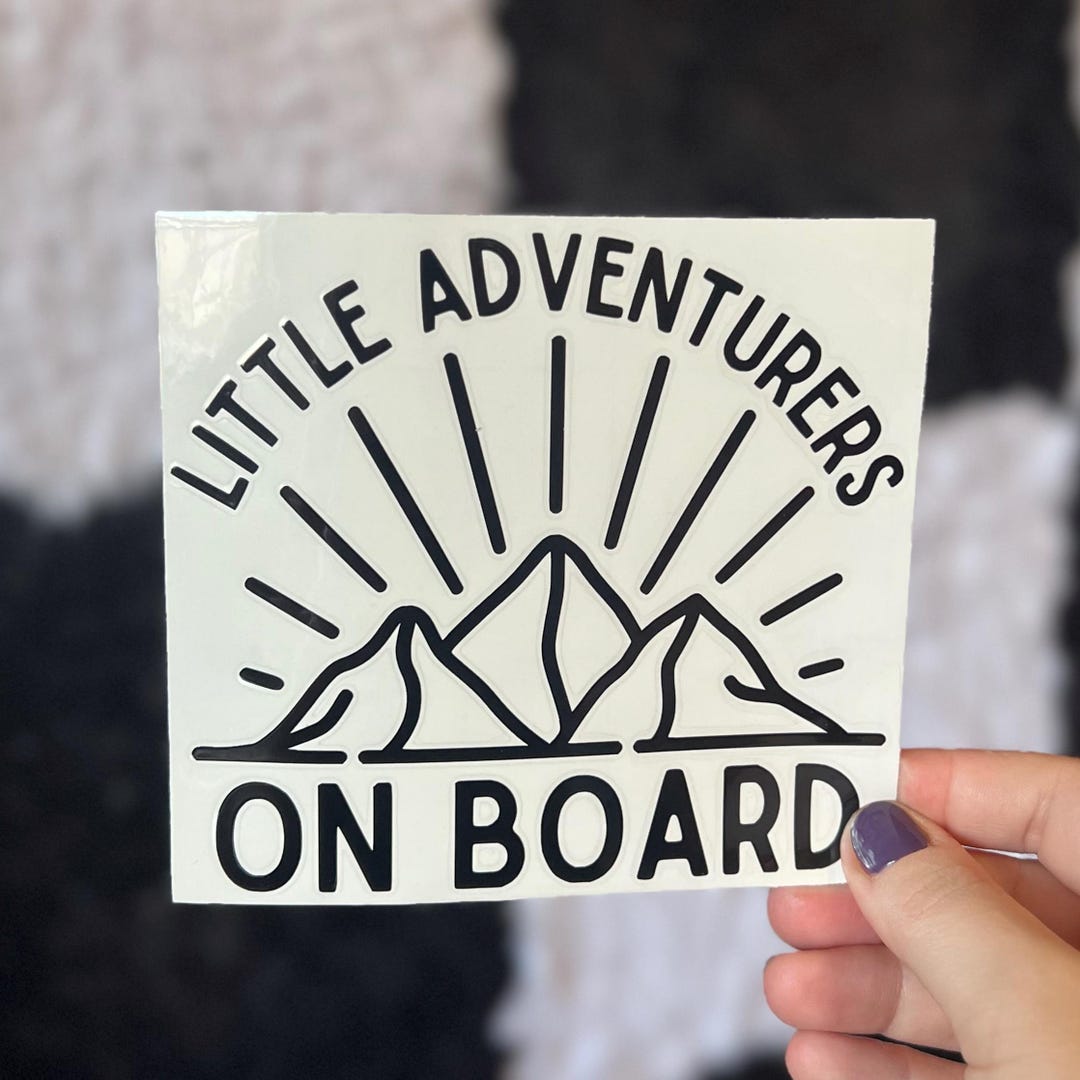 Little Adventurer on Board Decal, Car Decal, Baby Shower Gift, Travel ...