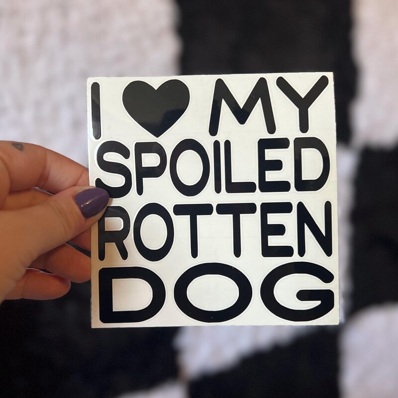 Spoiled Rotten Dog Tag - Etsy