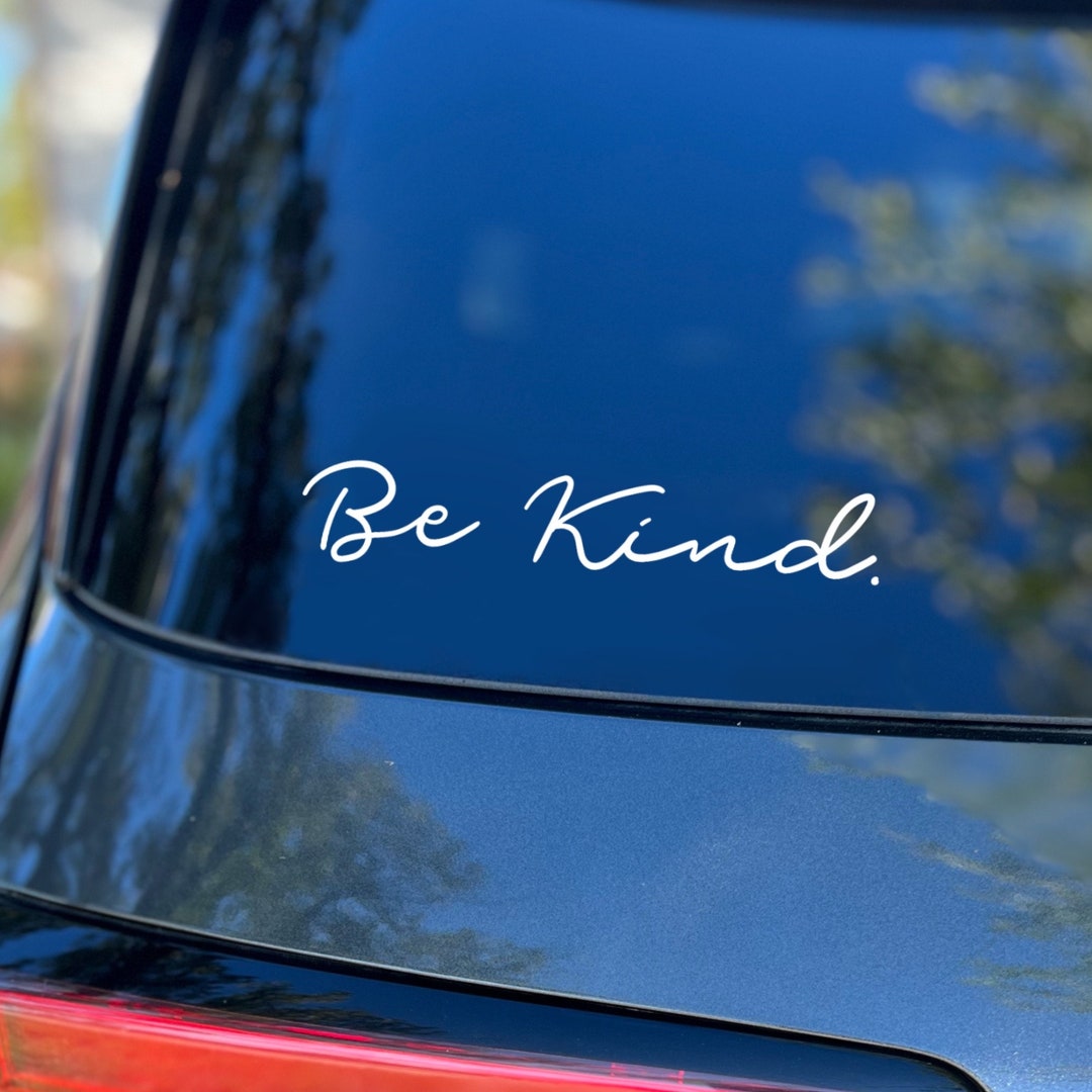 Be Kind Decal, Laptop Decal, Car Decal, Vinyl Decal, Bumper Sticker ...