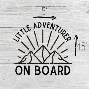 Little Adventurer on Board Decal, Car Decal, Baby Shower Gift, Travel ...