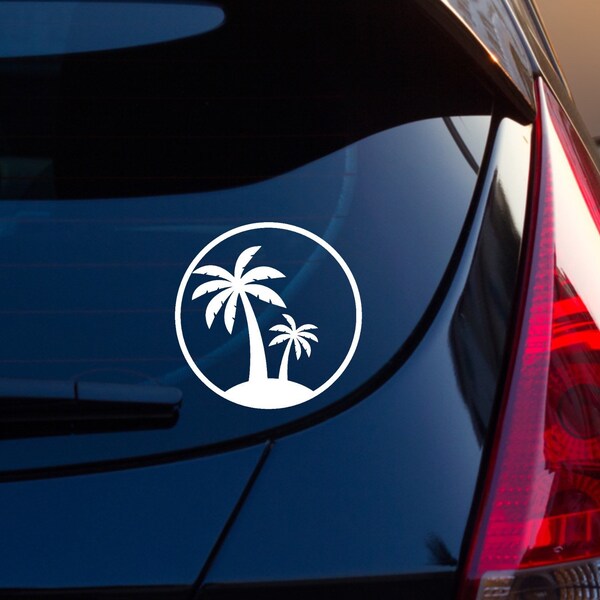 Palm Tree Decal - Etsy