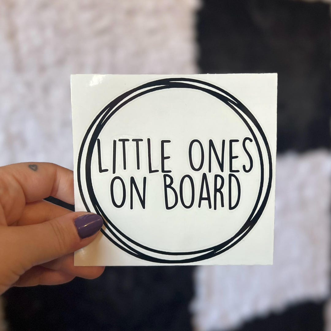 Little Ones on Board Decal, Car Decal, Parents of Multiples, Child ...