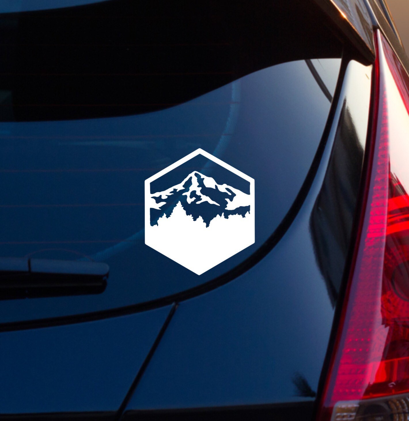 Mountain Decal Car Decal Laptop Sticker Water Bottle | Etsy