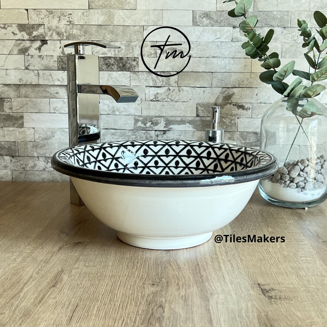 Round Ceramic Bathroom Sink - Countertop Ceramic Vessels Sink Basin ...