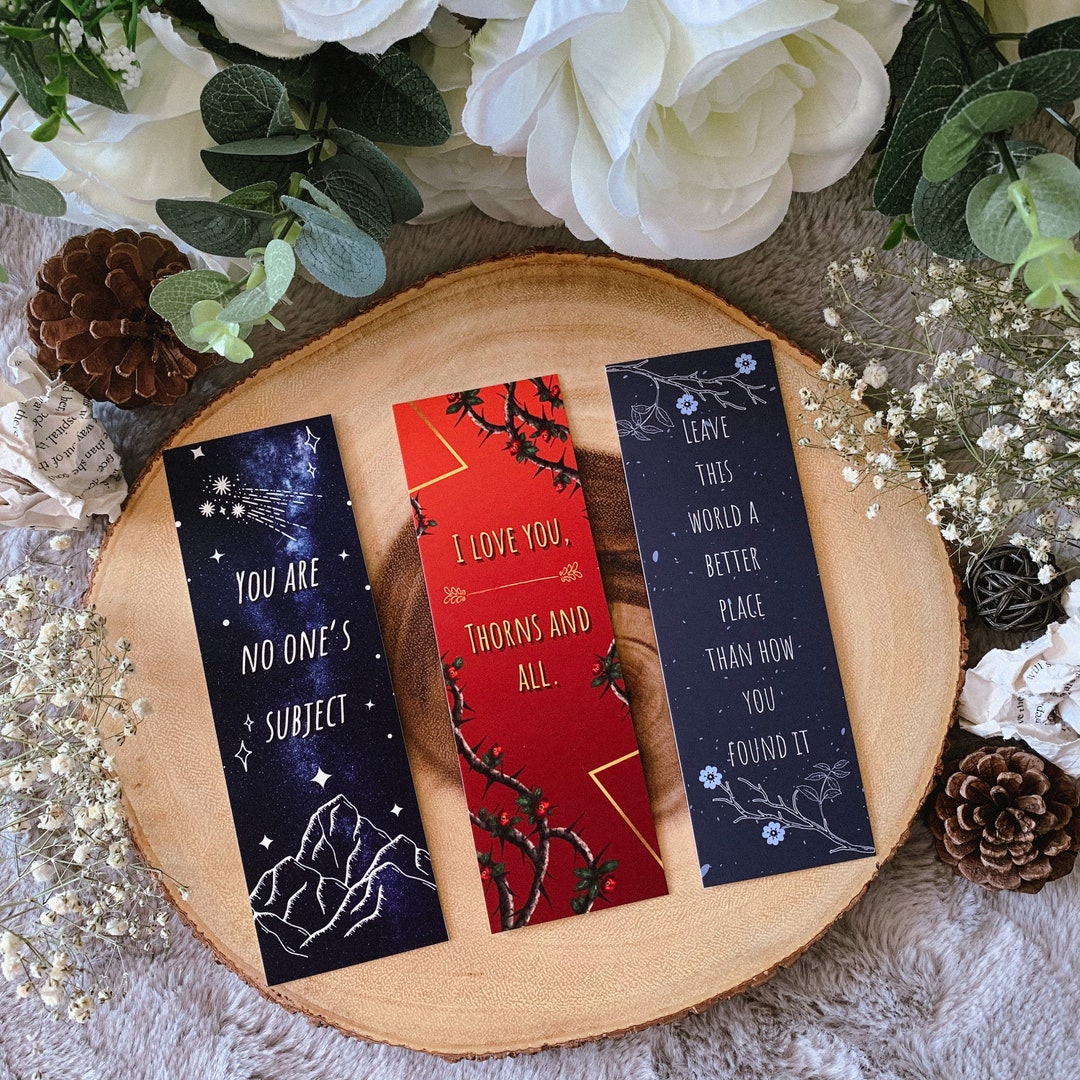 ACOTAR Bookmarks, A Court of Thorns and Roses - Etsy
