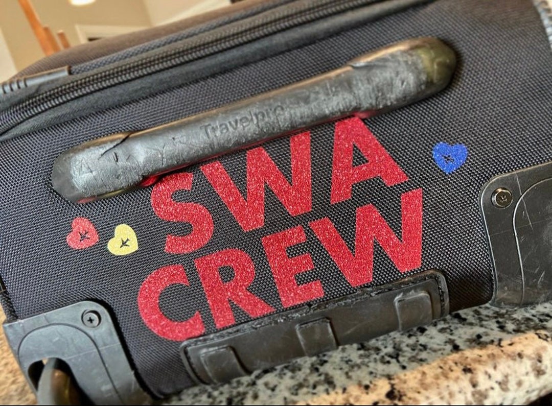 NOT YOURS Mine SWA Crew Luggage Tag Bag Travel Flight Crew Cabin Crew ...