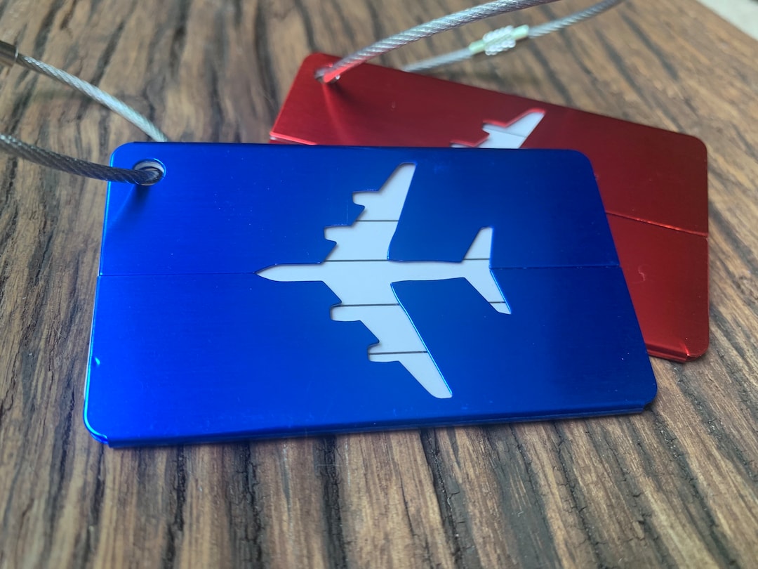 Metal Airplane Luggage Tag Bag Tag Pilot Flight Attendant Travel - Etsy