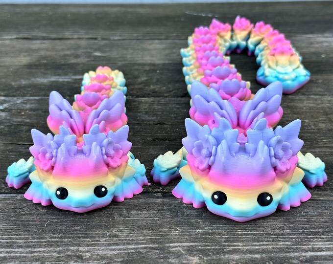 3D Printed Flexi Axolotl Fidget | 3D Printed Fidget | Articulated ...