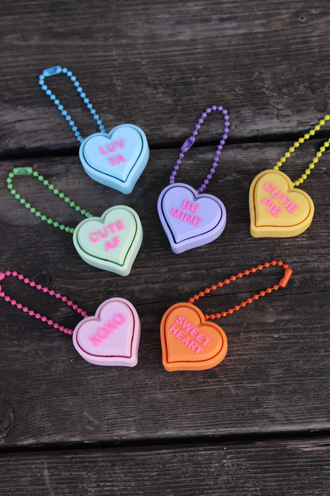 3D Printed Fidget Clicker | Heart Fidget Clickers | Valentines Day ...