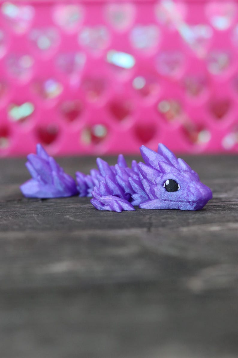 3D Printed Mini Flexi Fidget Dragon | 3D Printed Fidget | Articulated ...