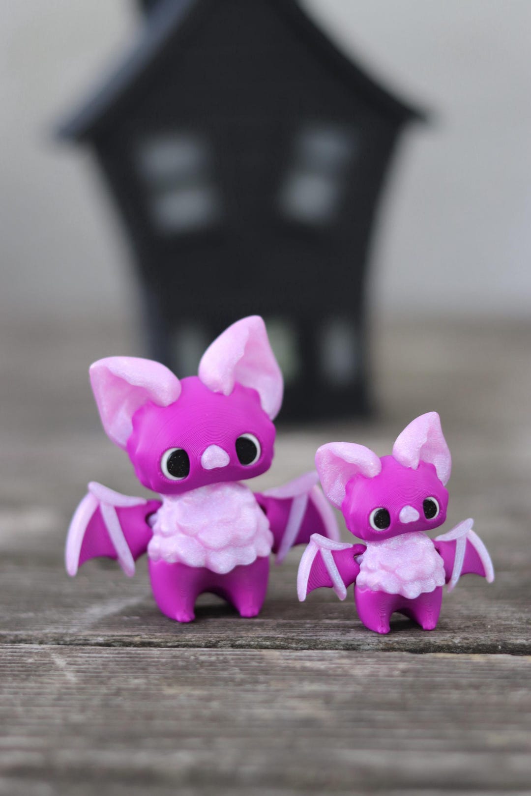 3D Printed Flexi Bat Fidget: Kawaii Gothic Decor - Etsy