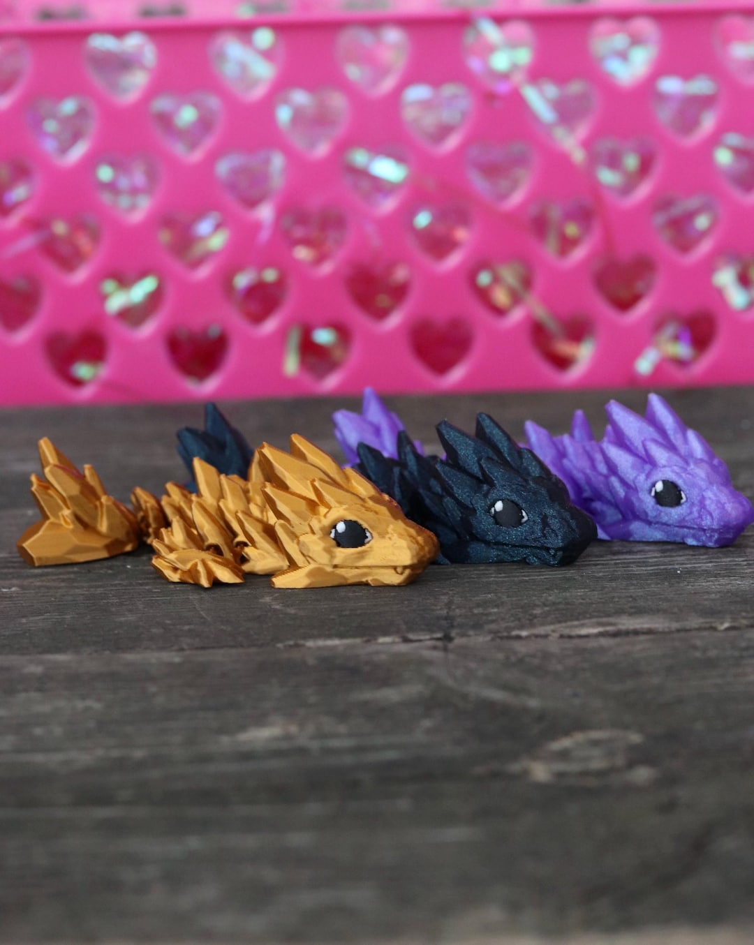 3D Printed Mini Flexi Fidget Dragon | 3D Printed Fidget | Articulated ...