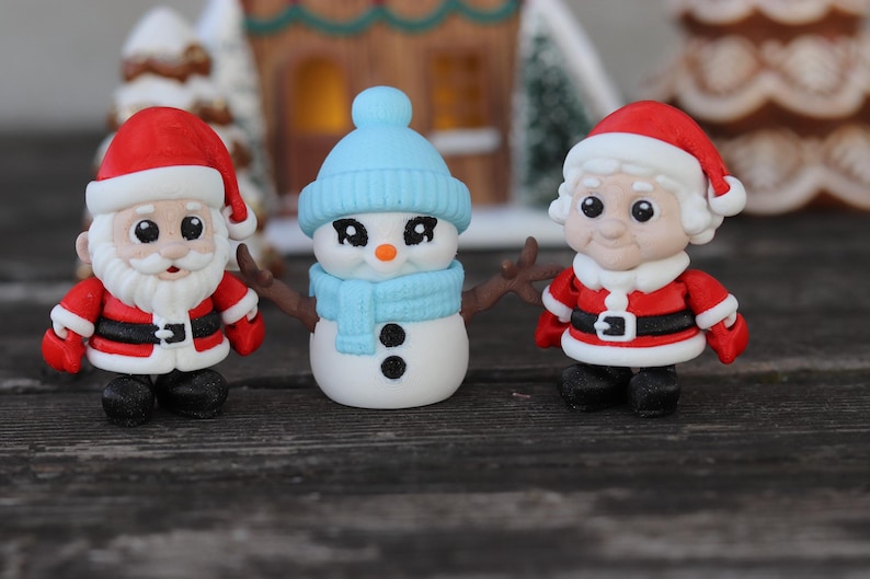 3D Printed Mini Flexi Christmas Fidget | 3D Printed Fidget Collectible ...