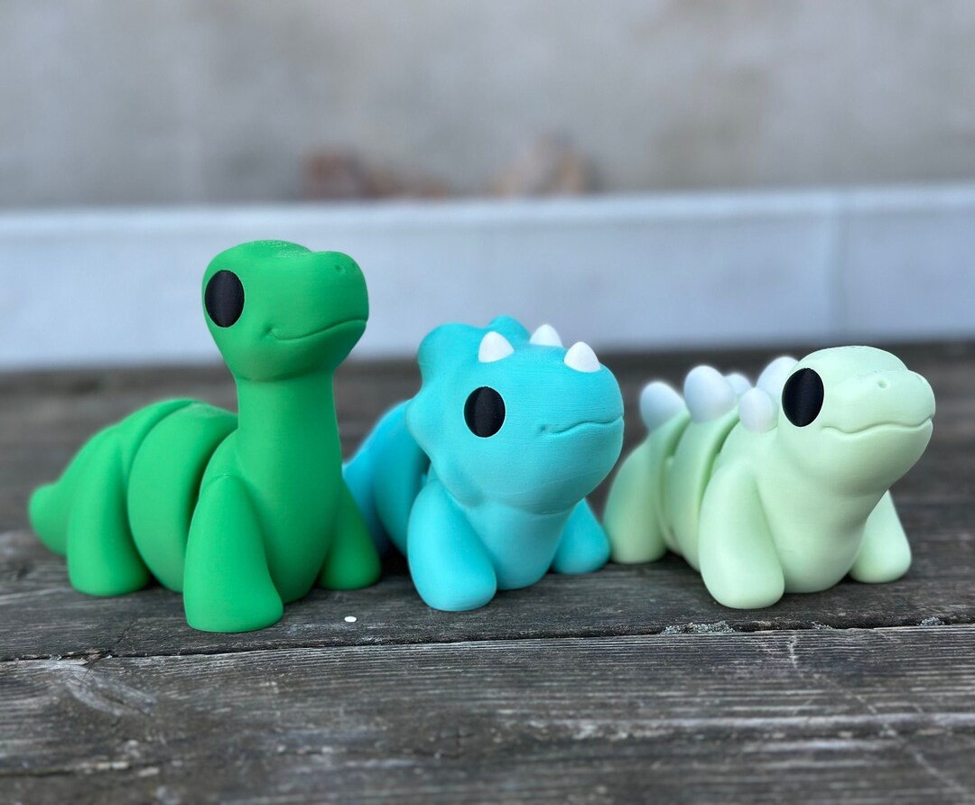 3D Printed Chunky Flexi Animal Fidget 3D Printed Fidget Toy Flexi Toy ...