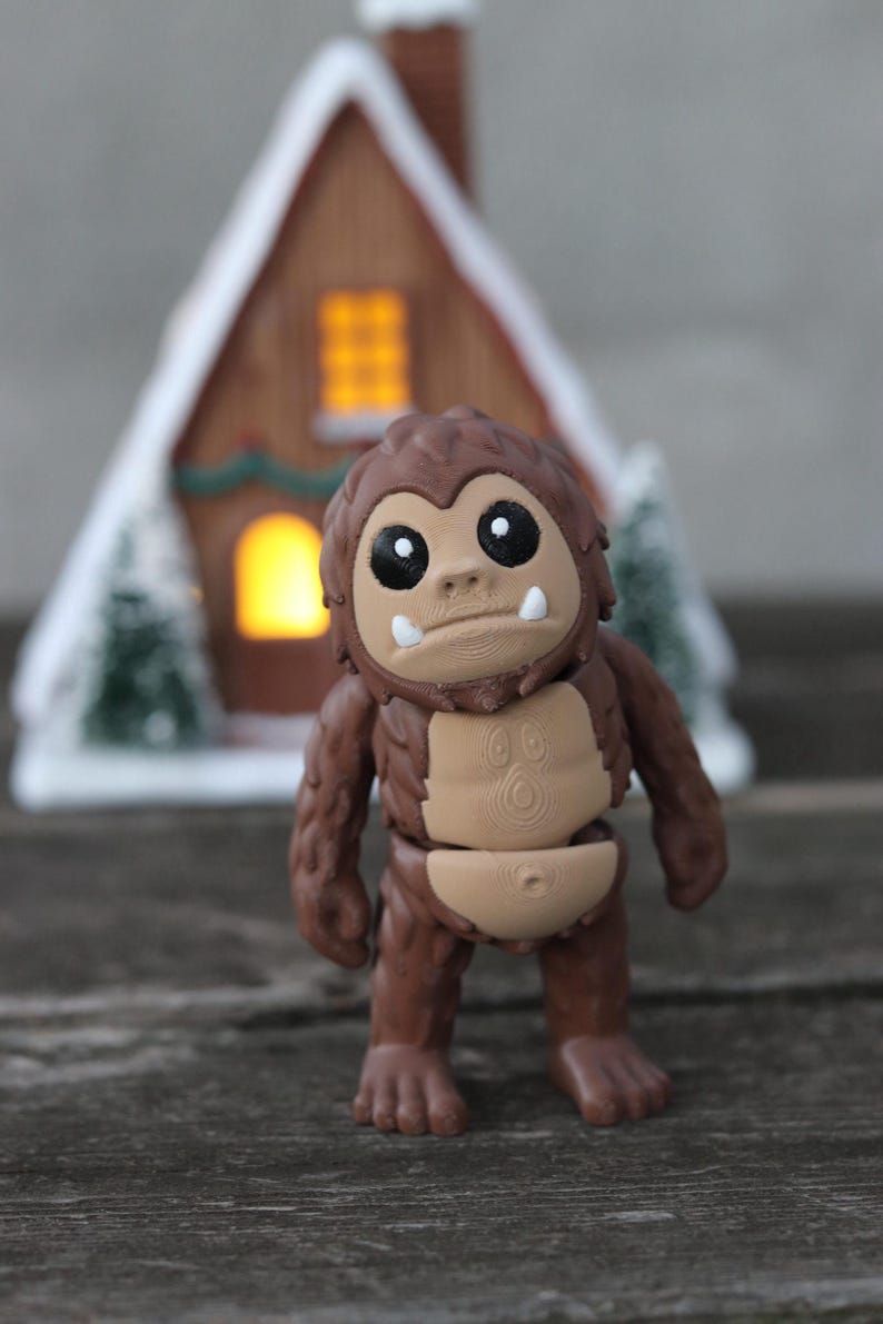 3D Printed Articulated Bigfoot | 3D Printed Fidget Collectible ...