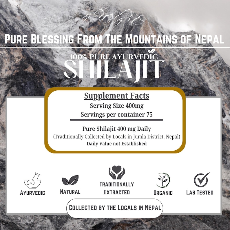 Himalayan Shilajit Resin | Hand Extracted Ayurvedic Supplement - Etsy