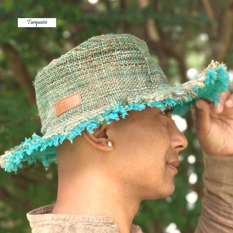 Handmade Hemp Sun Hat: Natural Fiber, Breathable With Pocket - Etsy