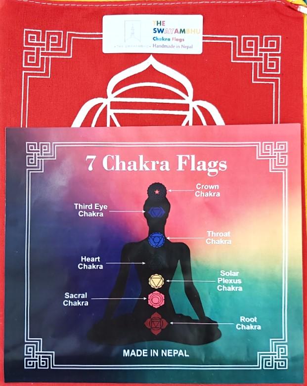 7 Chakra Flags, Kundalini Chakra String Flags, Outdoor/indoor Yoga ...
