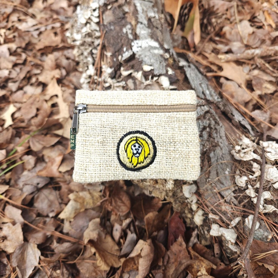 Pure Hemp LEO Zodiac Embroidered Coin Pouch | LEO Sign Hemp Coin Wallet ...
