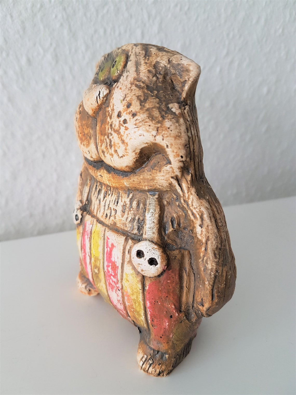 KERAMIK-SKULPTUR Figure aus Ton Tonfigure Kunst aus - Etsy.de