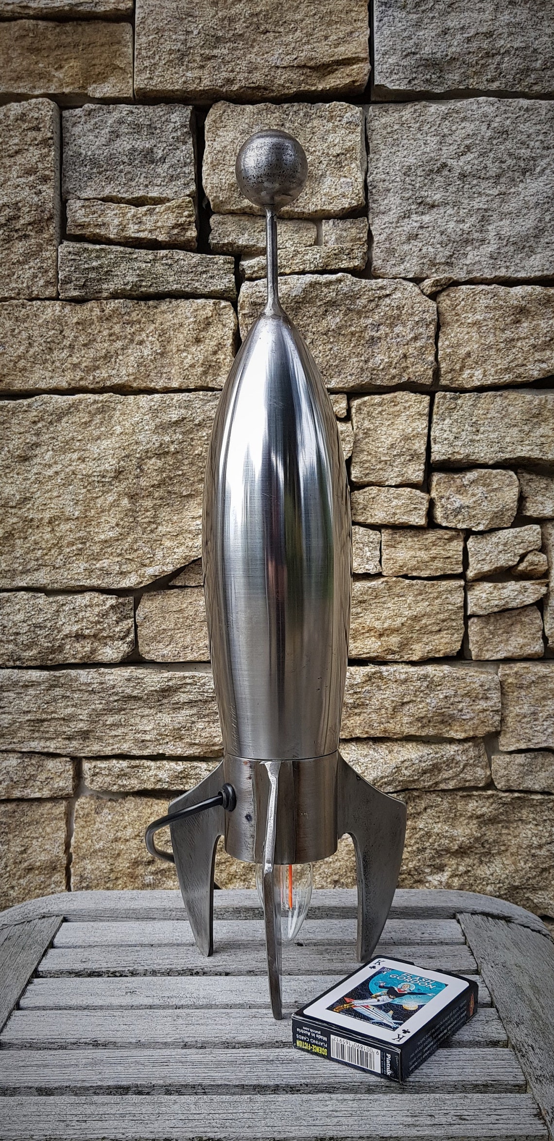 Retro Rocket lamps Metal Space ships Amazing Lamps Sci | Etsy