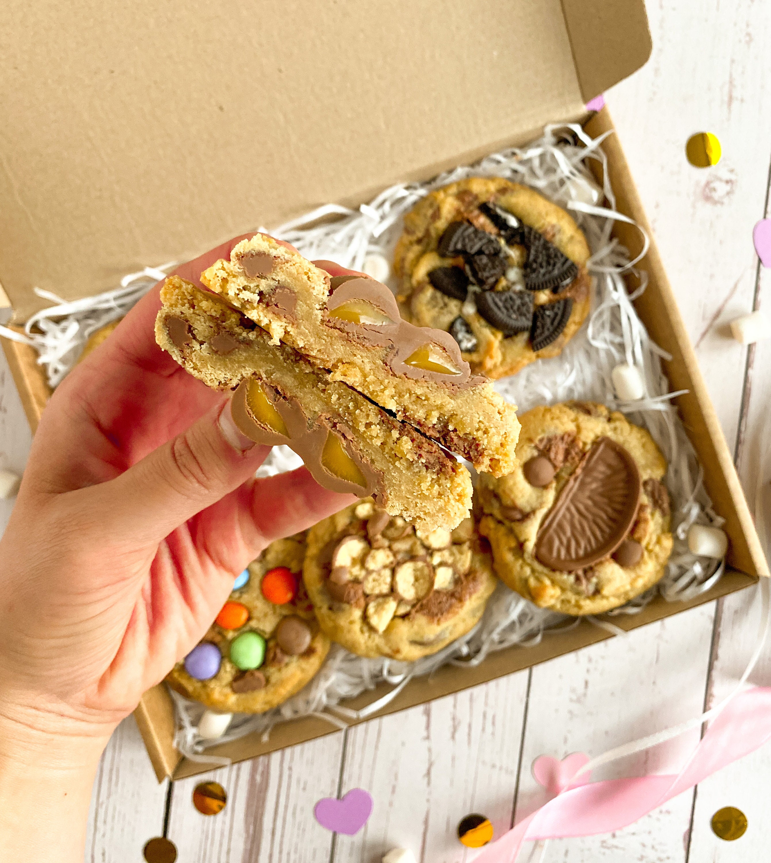 CHUNKY COOKIE Gift Box Mixed Box Letterbox Cookies - Etsy UK