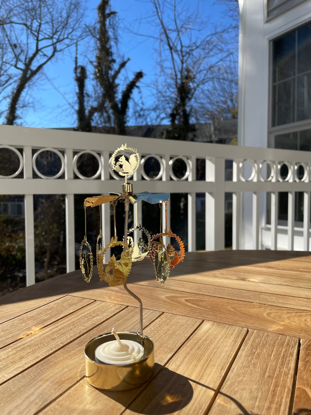 Spinning Candle Holders. Golden Squirrel. Rotary Candle Holders. Candle ...