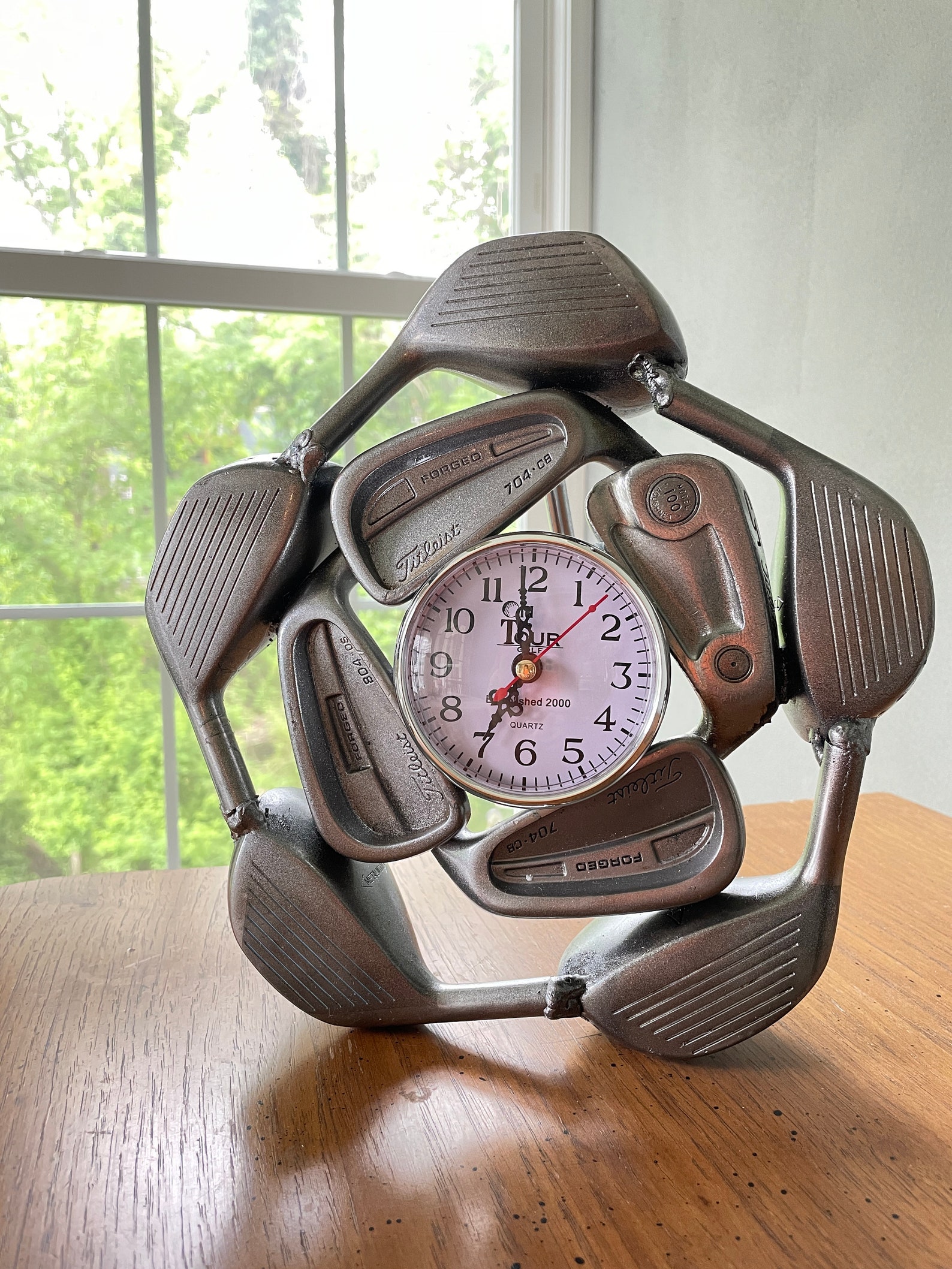 Golf Club Clock Made From Recycled Golf Irons and Drivers | Etsy