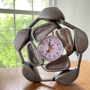 Golf Club Clock, Made From Recycled Golf Irons and Drivers, Golf Gifts ...