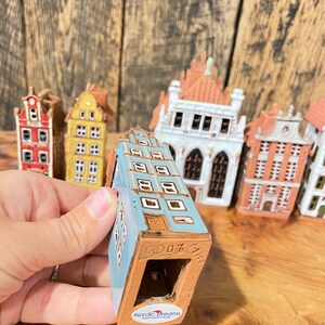 Set Polish Mini Houses, Ceramic House Tealight Candle Holder Ceramic ...