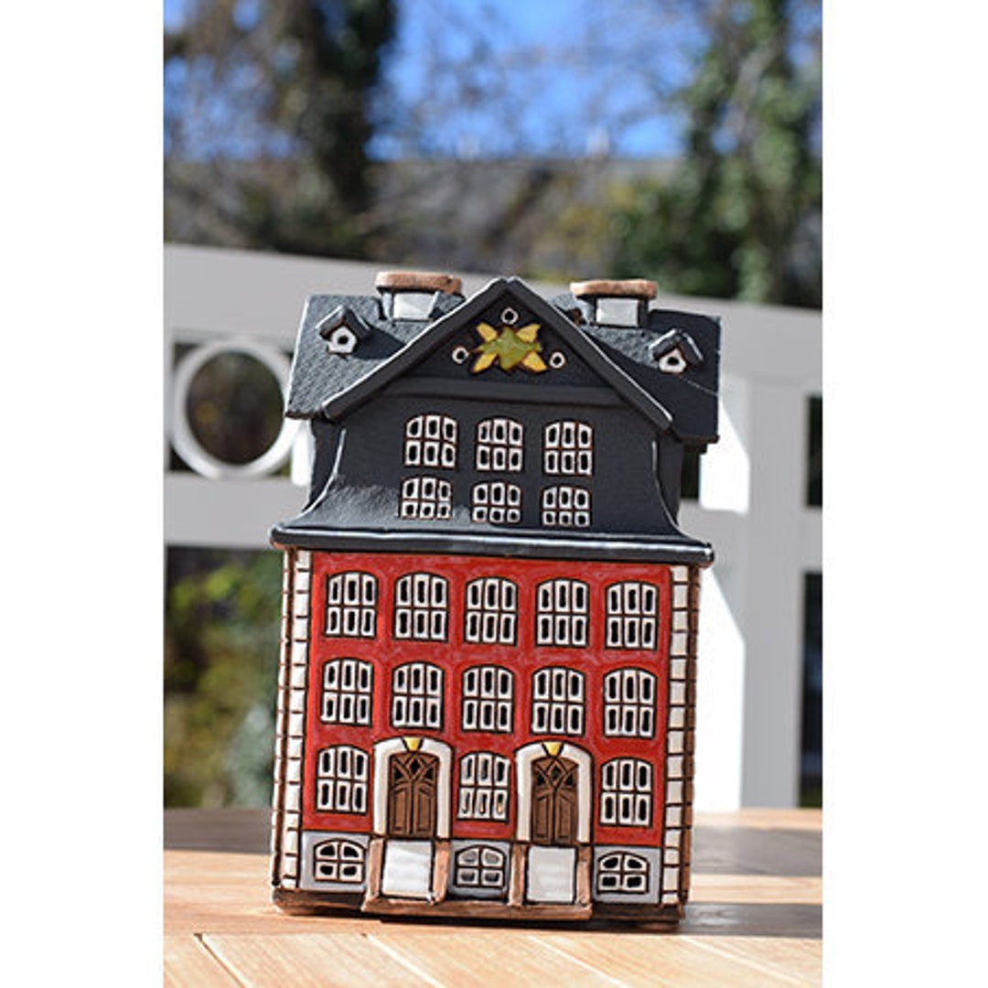 Rote Haus, Monschau, German House Ceramic Candle House Ceramic House ...
