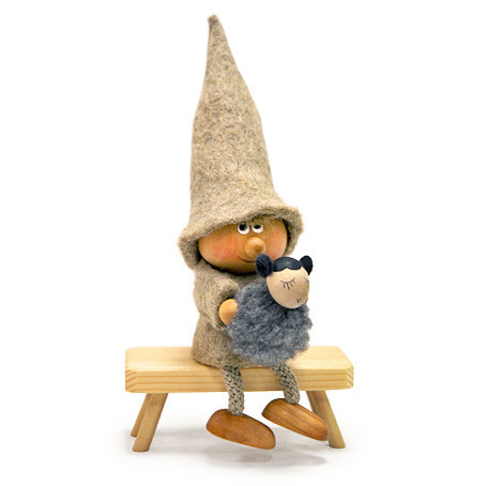 Girl With Sheep. Gnome Christmas Ornament With String. Christmas Tree ...