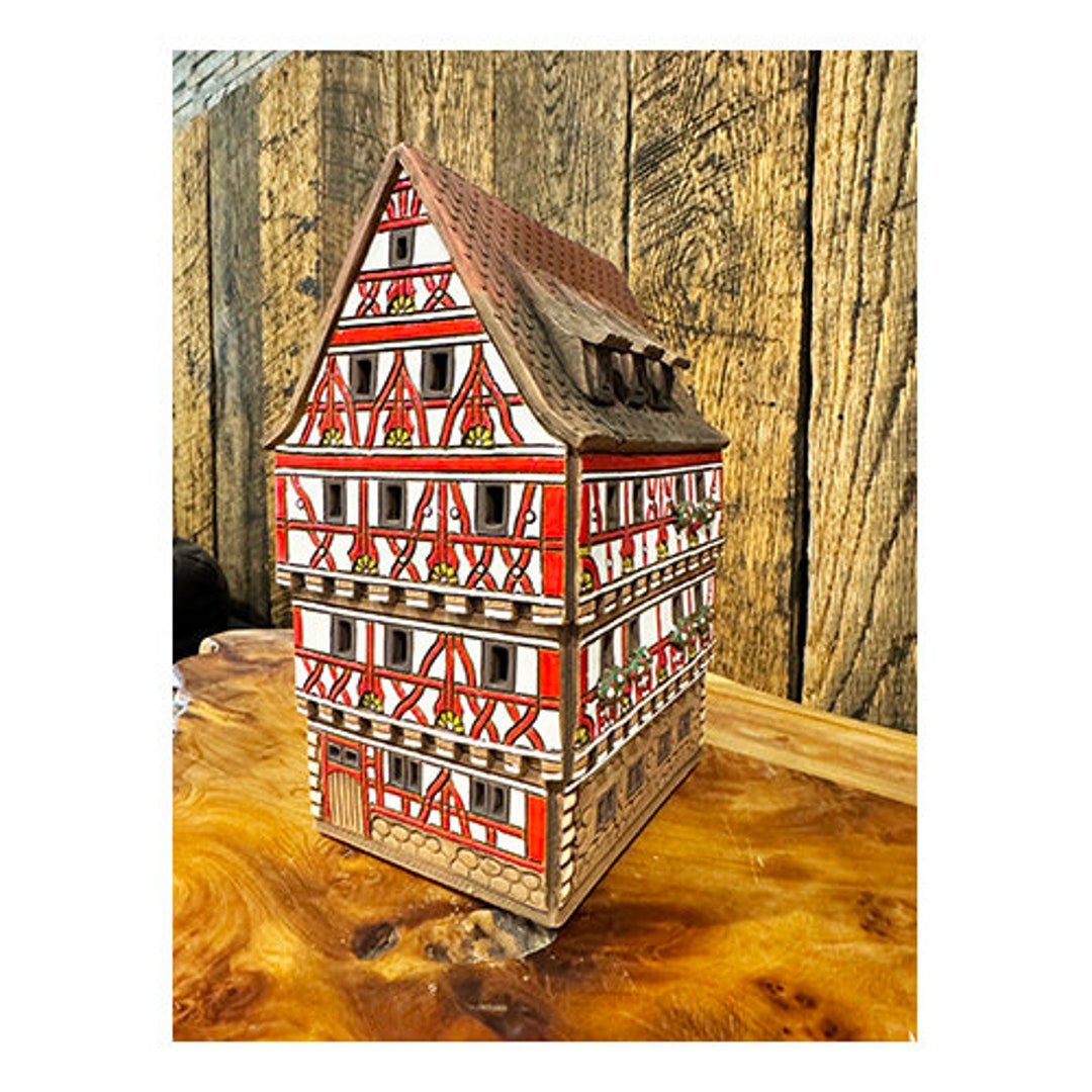 Ceramic Candle House House in Germany Ceramic House Tealight Ceramic ...
