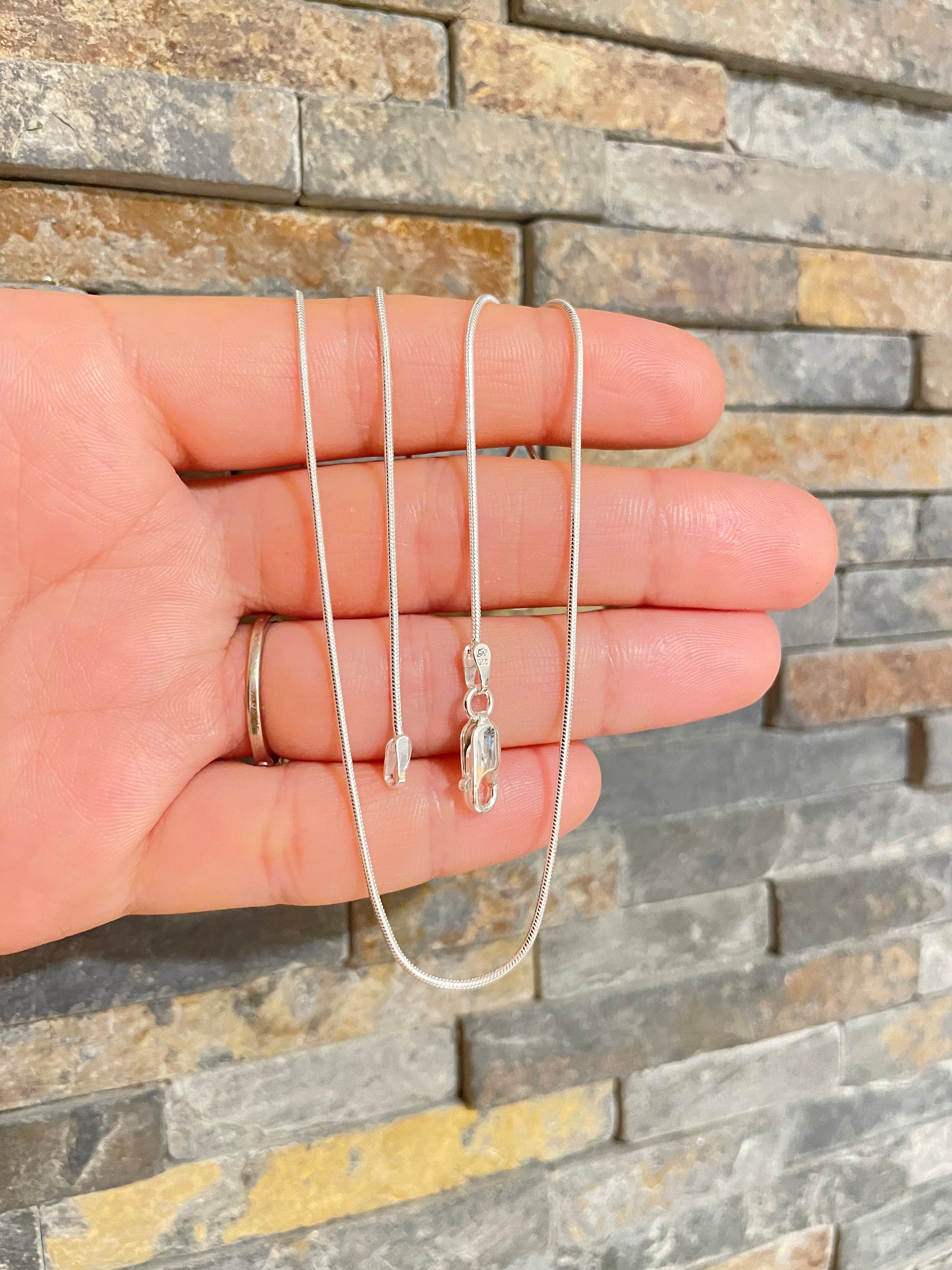 Snake Chain 925 Sterling Silver Chain. Women's Sterling - Etsy