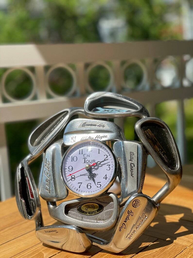 Golf Club Clock. Made From Recycled Golf Irons. Golf Gifts for | Etsy