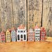 Set Polish Mini Houses, Ceramic House Tealight Candle Holder Ceramic ...