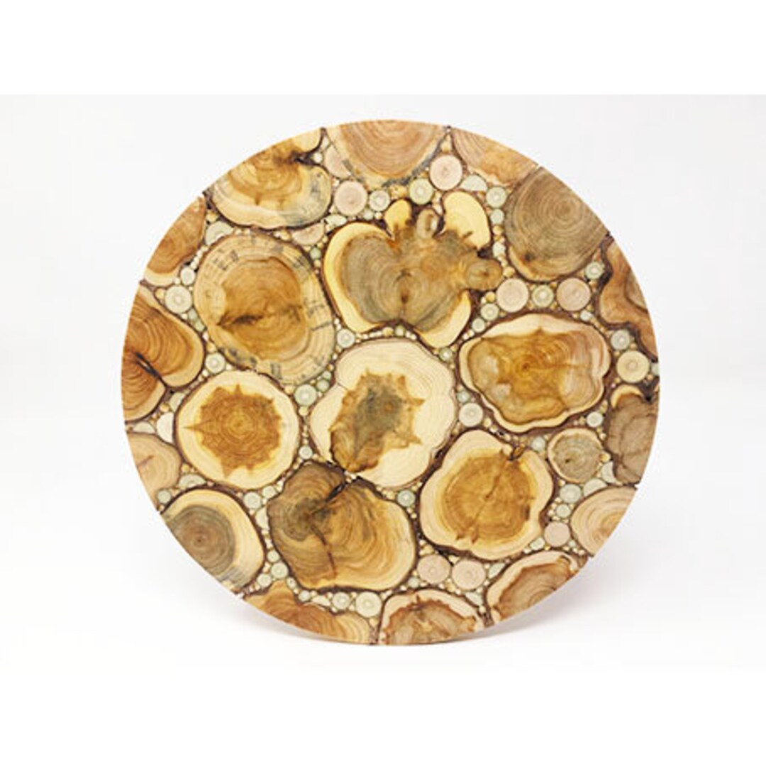 Juniper Wood Round Trivet for Hot. Wood Hot Plate. Wooden Trivet ...