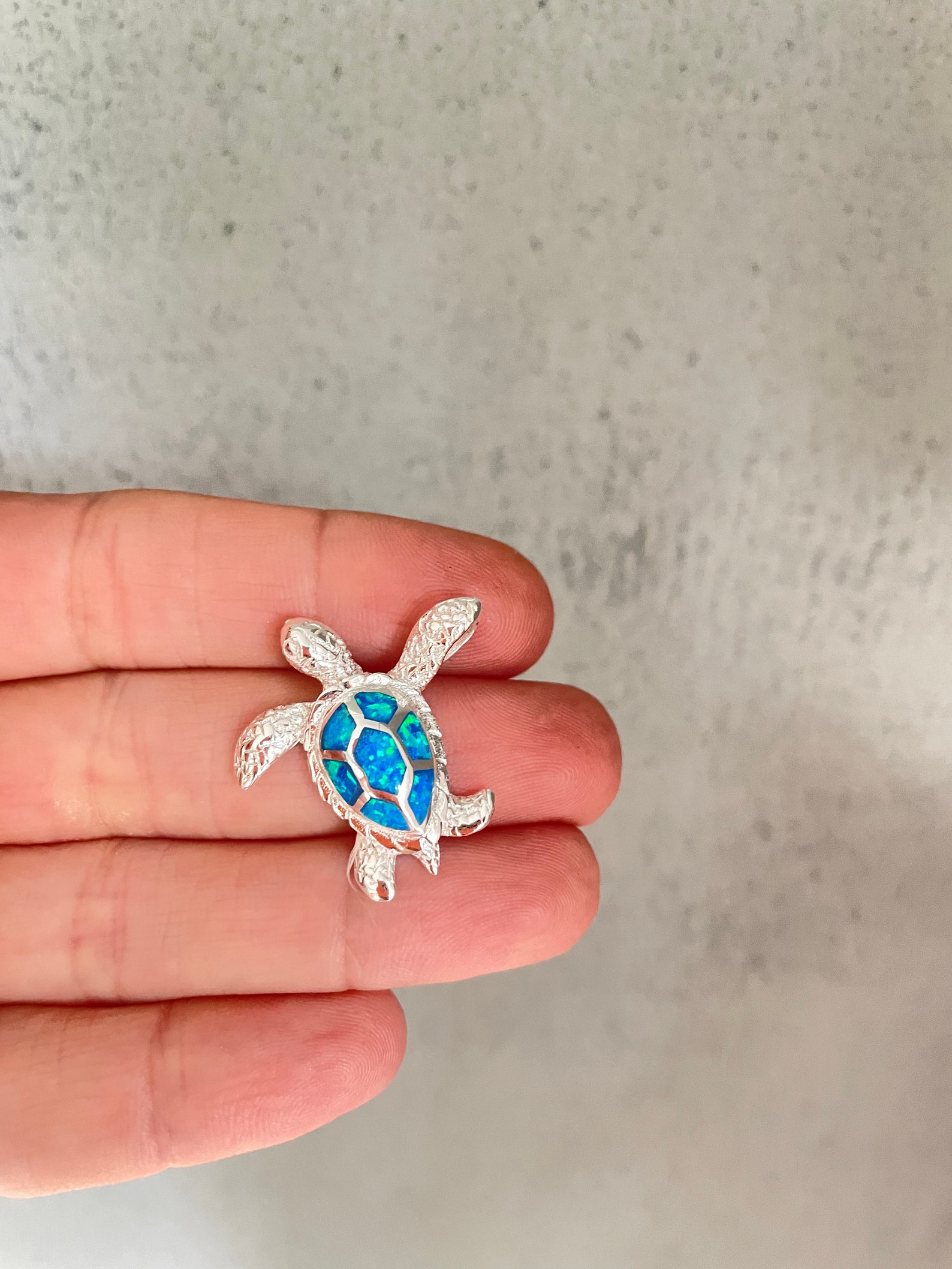 Turtle Pendant Sterling Silver Opal, Turtle Jewelry, Turtle Necklace ...