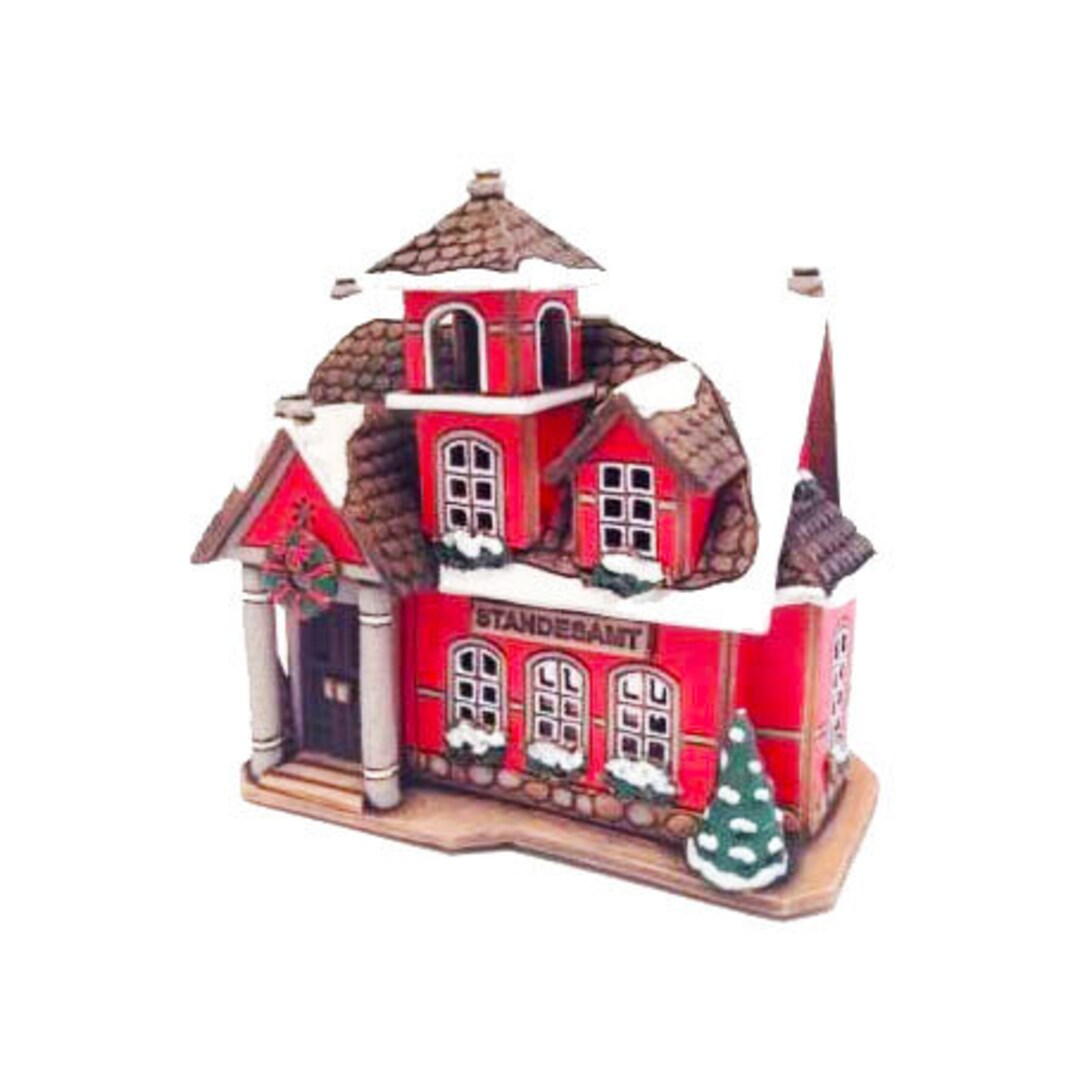 Ceramic Candle House and Aroma Lamp in One, Candle Holder, Christmas ...