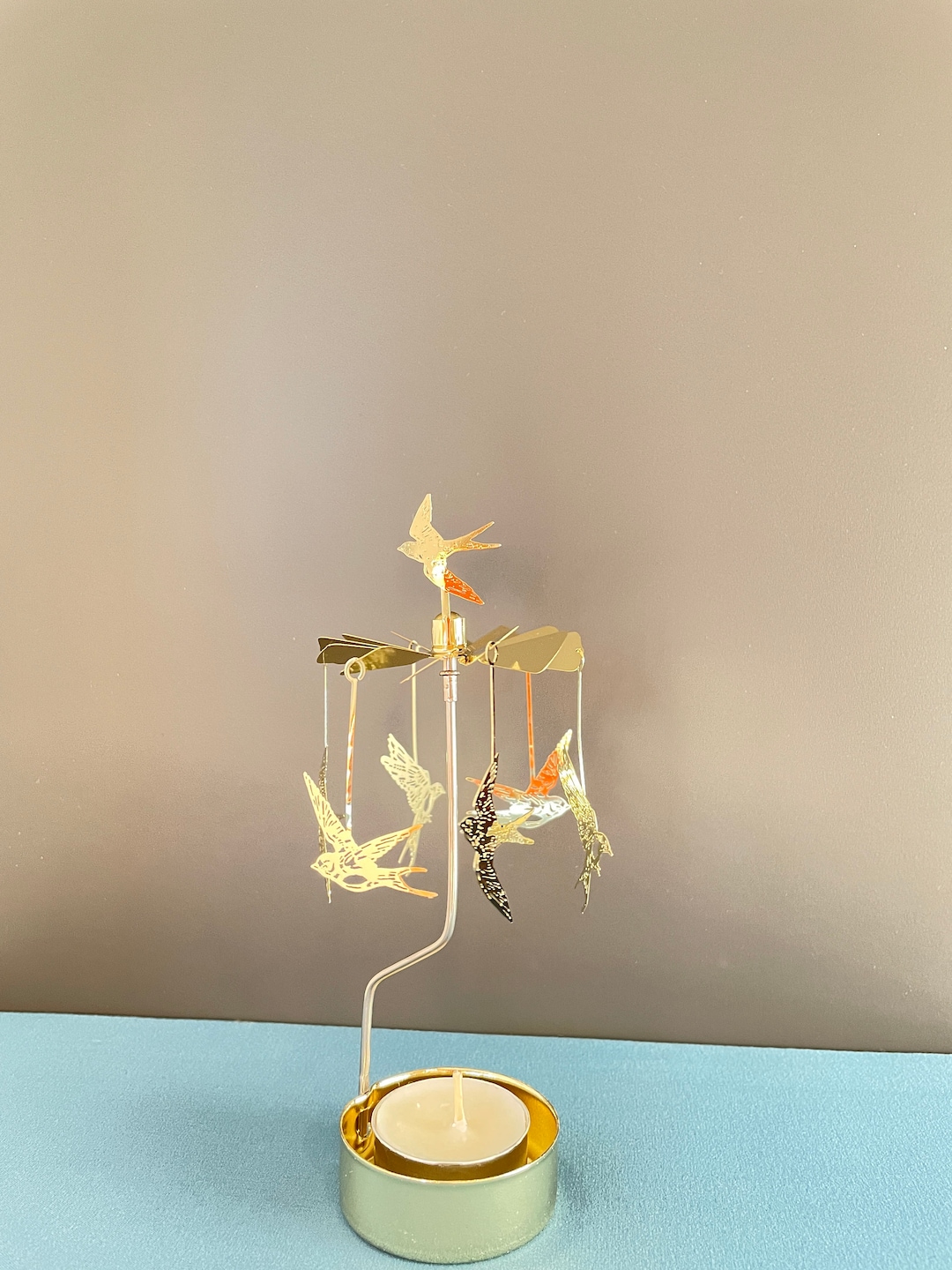 Spinning Candle Holders Swallow, Rotary Candle Holders, Valentines Day ...