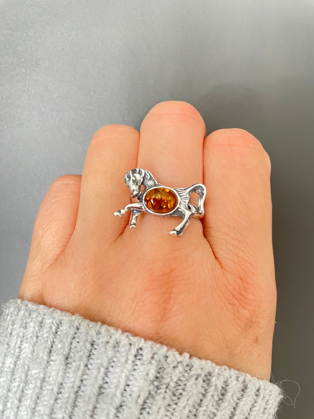 Horse Ring, Sterling Silver Horse Ring, Adjustable Ring, Horse Jewelry ...