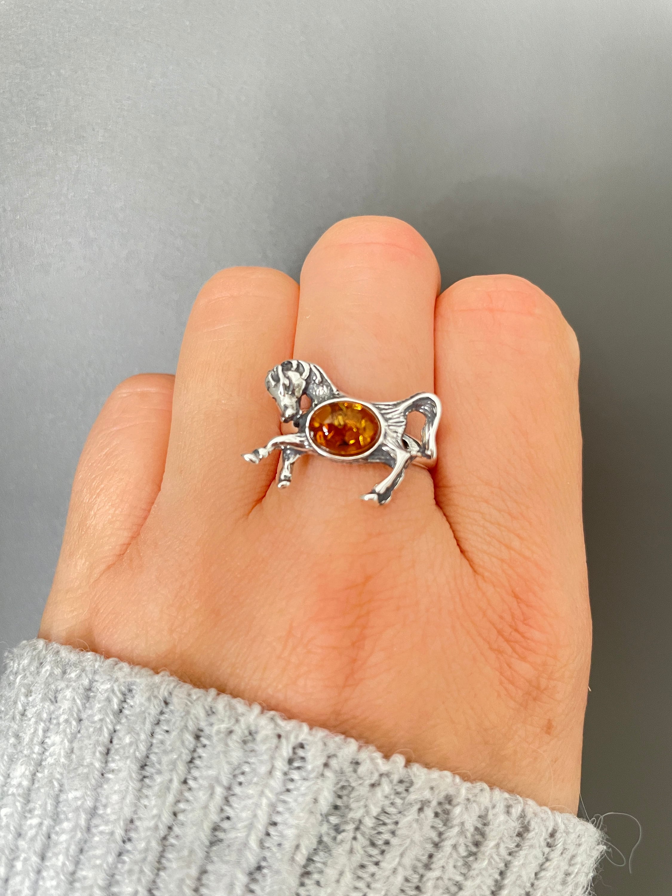 Horse Ring Sterling Silver Horse Ring Adjustable Ring Horse - Etsy