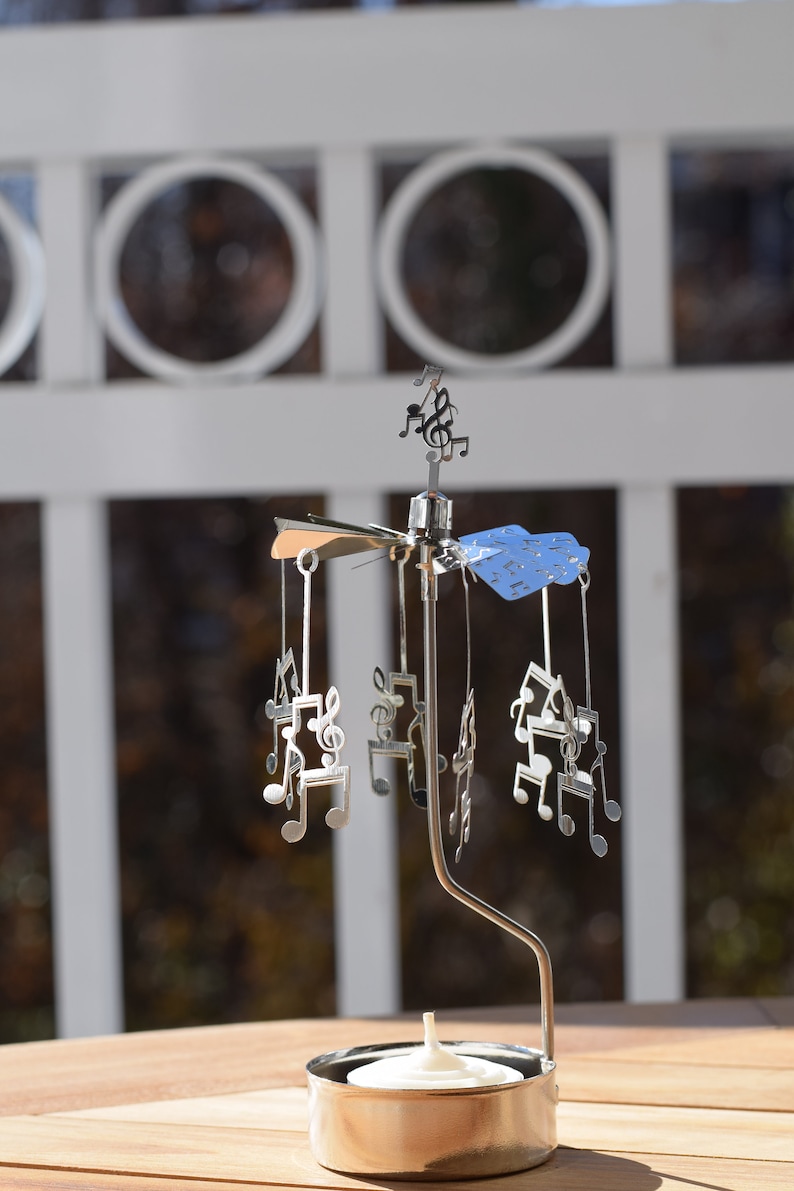 Spinning Candle Holders Musical Notes. Musical Notes. Rotary Candle ...