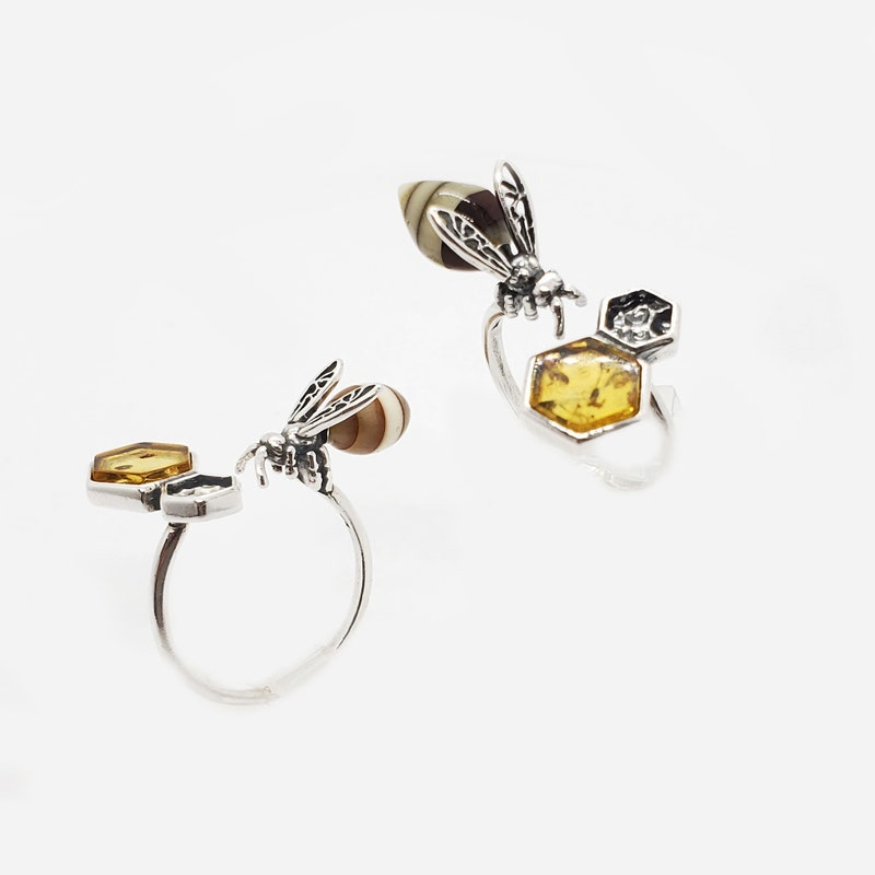 Silver Bee Ring - Etsy