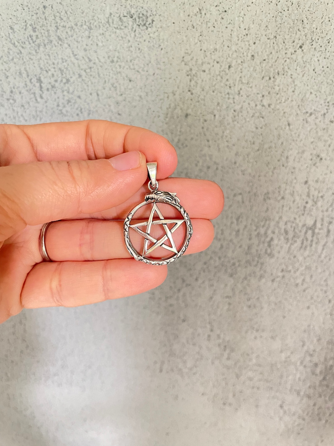Pentagram Pendant, Pentacle Pendant, Wiccan Jewelry ,pagan Jewelry, Pentagram Necklace, Gothic ...